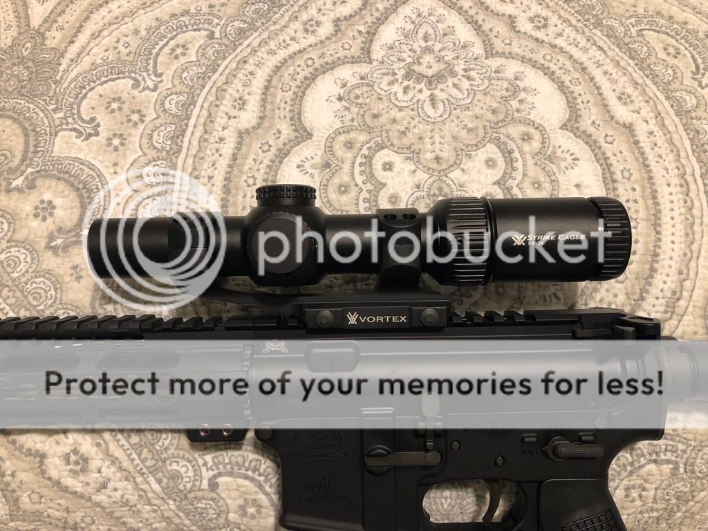 Vortex Strike Eagle 1-8x24 AR-BDC2 Reticle and vortex offset mount (new ...